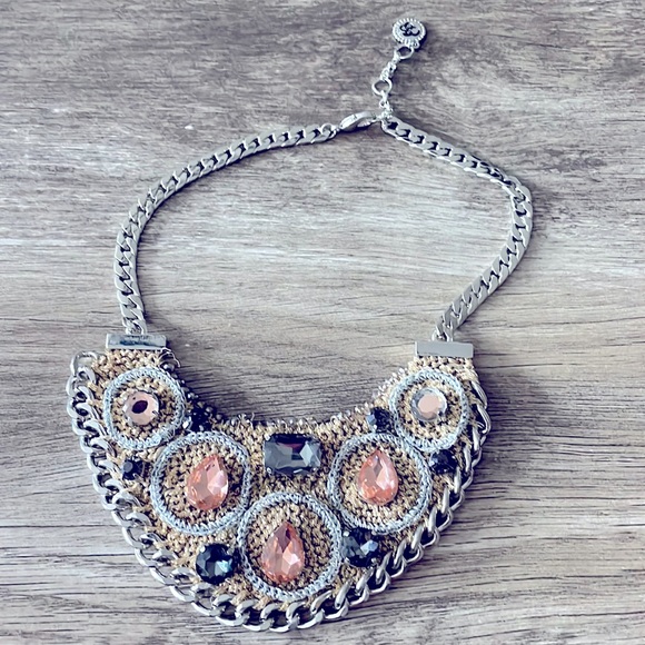 Jessica Simpson | Jewelry | Jessica Simpson Bedazzled Collared Necklace ...